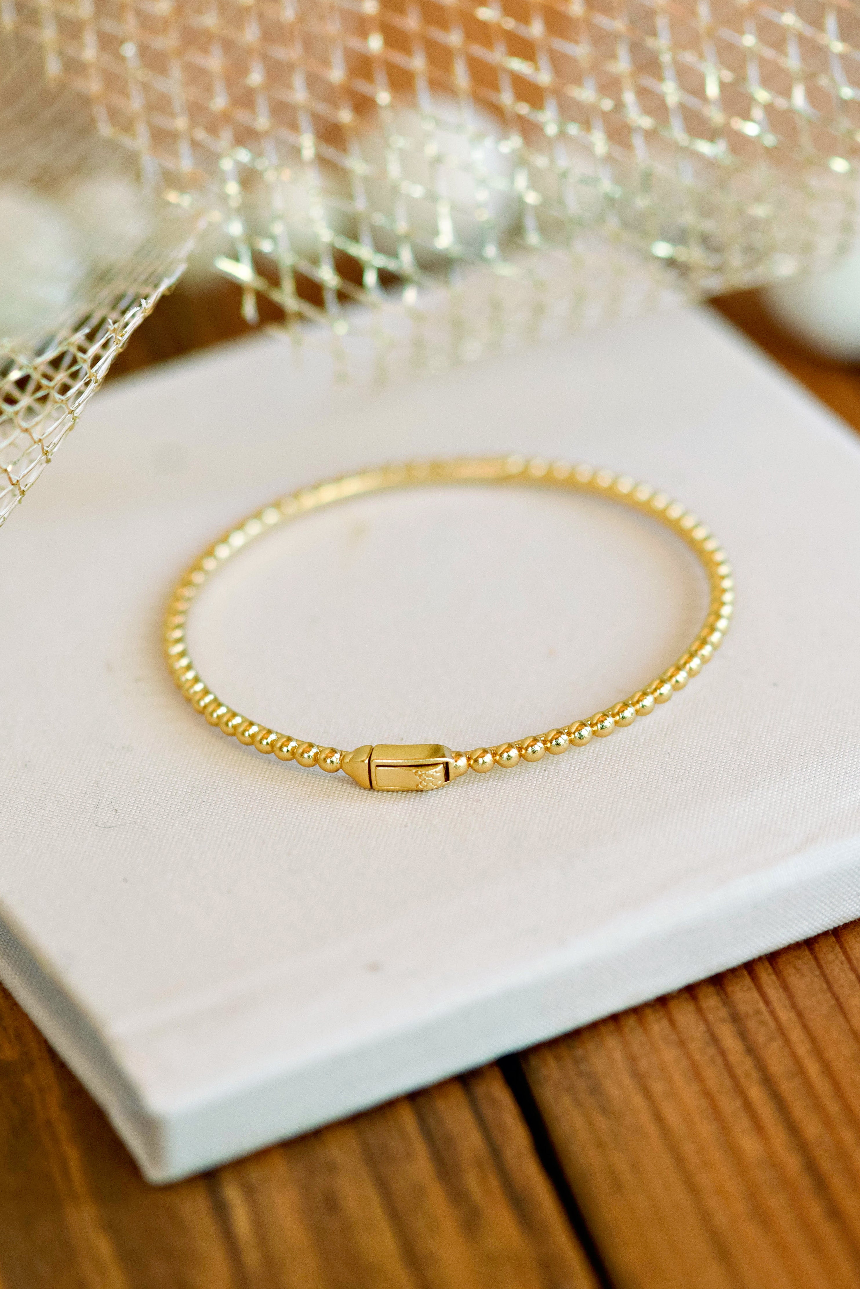 3mm Beaded Bangle – Tatum James Designs